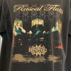 Tops | Rascal Flatts Black Concert Tee | Poshmark